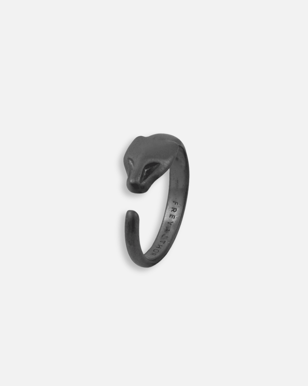 Swedish made Lynx of Freya Ring in Oxid Sterling Silver – Freya & Thor ...